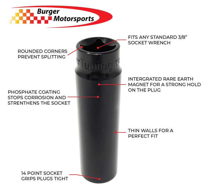 14mm Magnetic Spark Plug Socket for Subaru – Burger Motorsports Inc